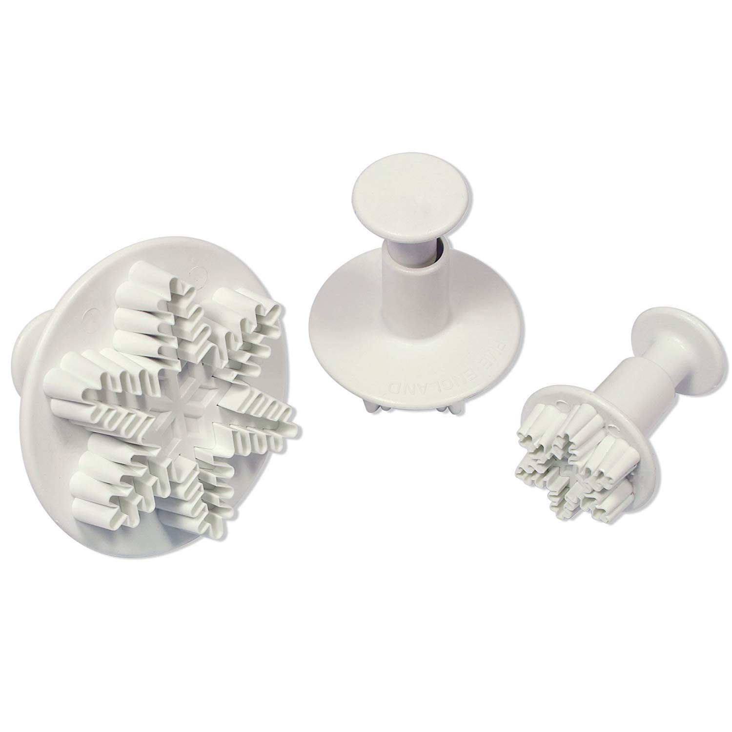 PME SF708 Snowflake Plunger Cutters, Set of 3, Small, Medium, Large ...