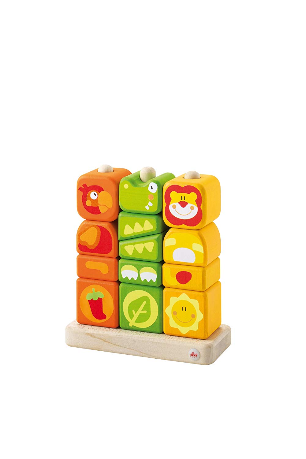 Sevi Stacking Animals and Colours Building Toys – BigaMart