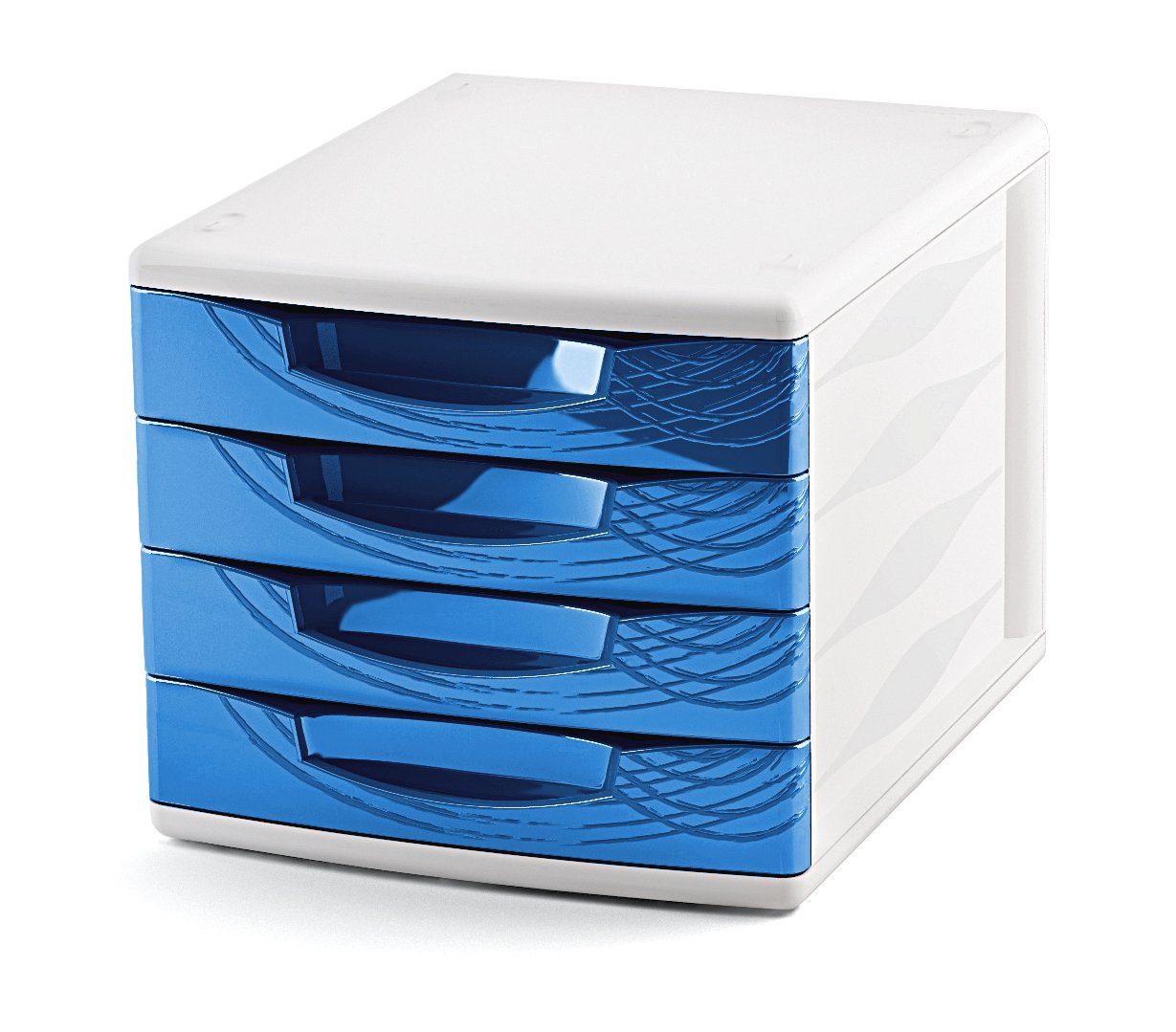 CEP Origins 4 Drawer Desktop Module – Ocean Blue – BigaMart