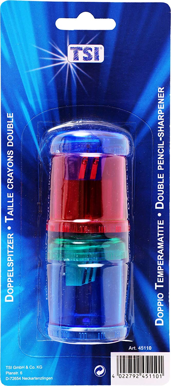 TSI Double Pencil Sharpener Plastic Box Pack of 2 – BigaMart