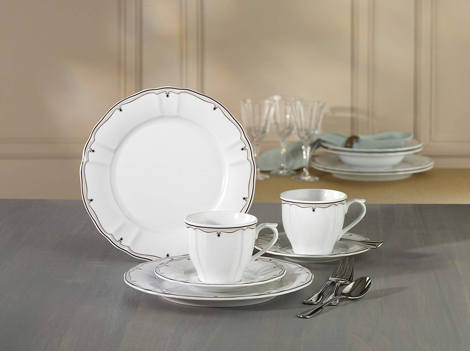 Creatable Flora Vienna, Coffee Set 18 Pieces, Multi-Colour – BigaMart
