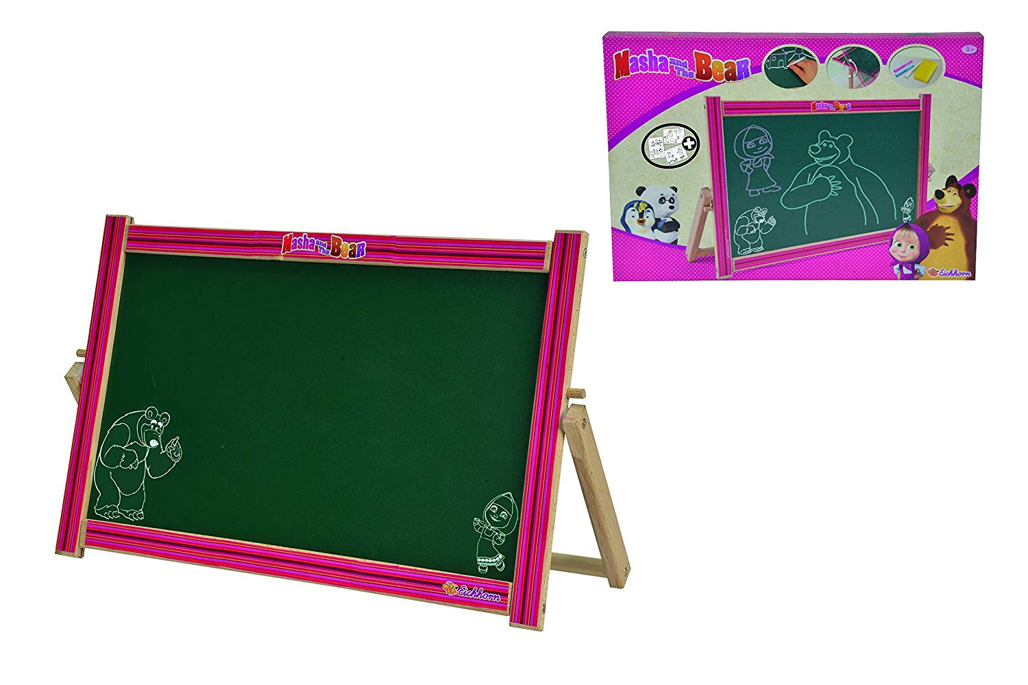 Eichhorn 109304089 “Masha and The Bear Table Top Rotating Blackboard ...