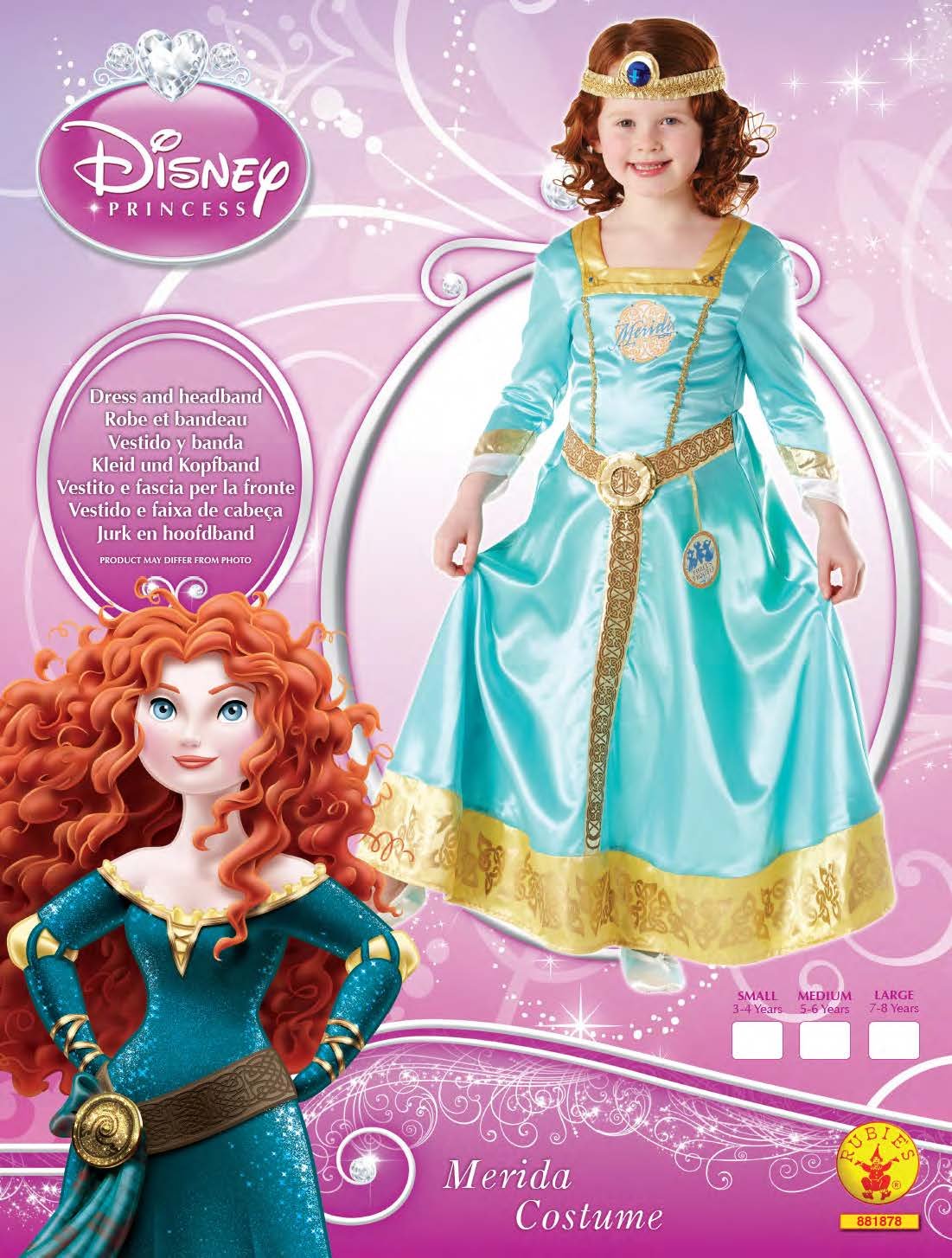 Rubie’s Official Disney Princess Merida Deluxe Ornamental Merida ...