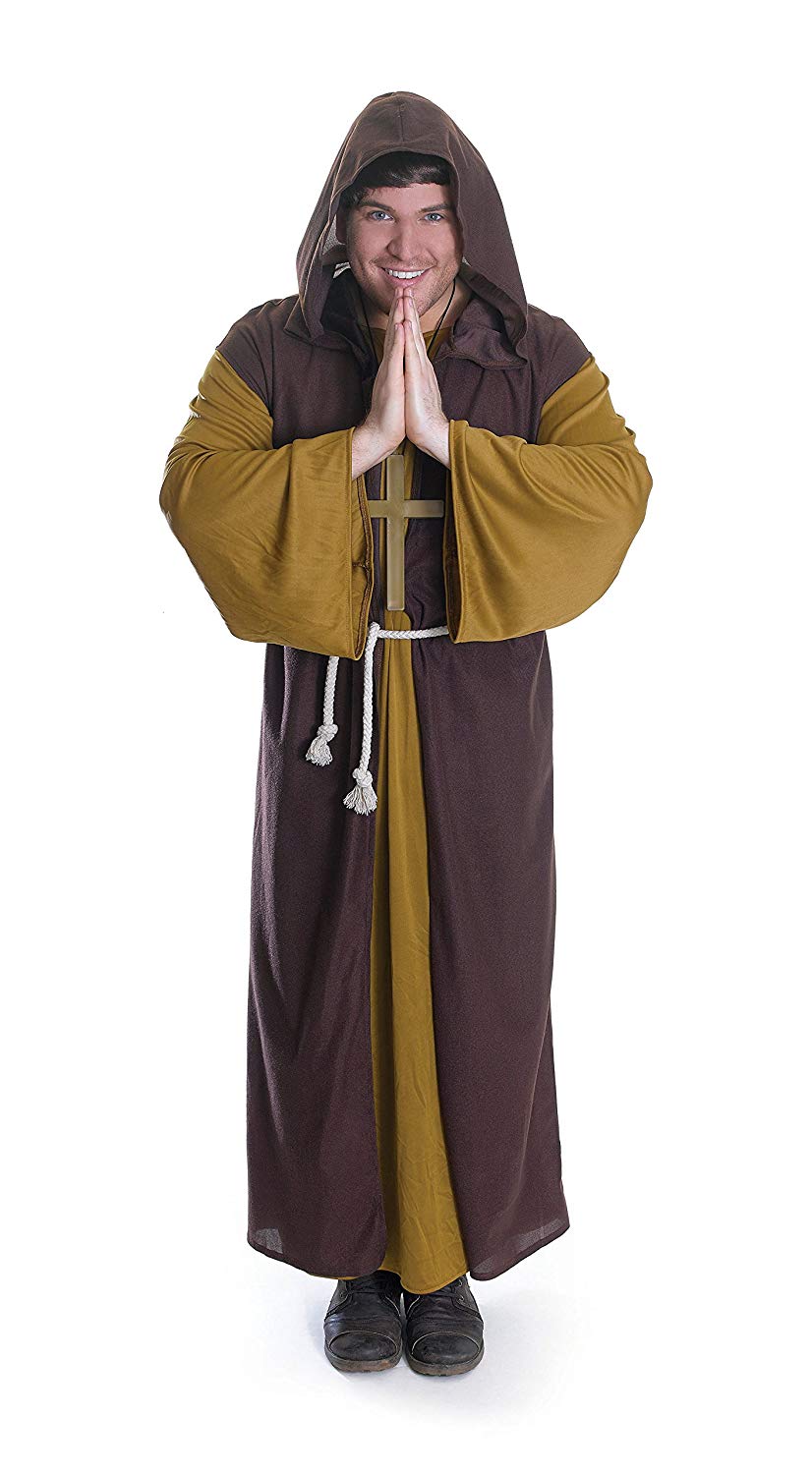 Mens Friar Tuck Fancy Dress Costume – BigaMart