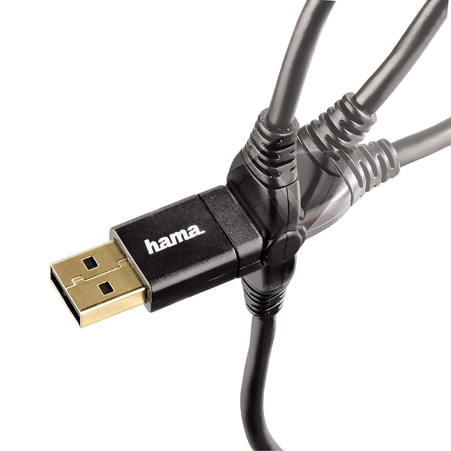 Hama 1.80m Full Motion USB Angle A-Plug – Mini B Plug Cable – BigaMart