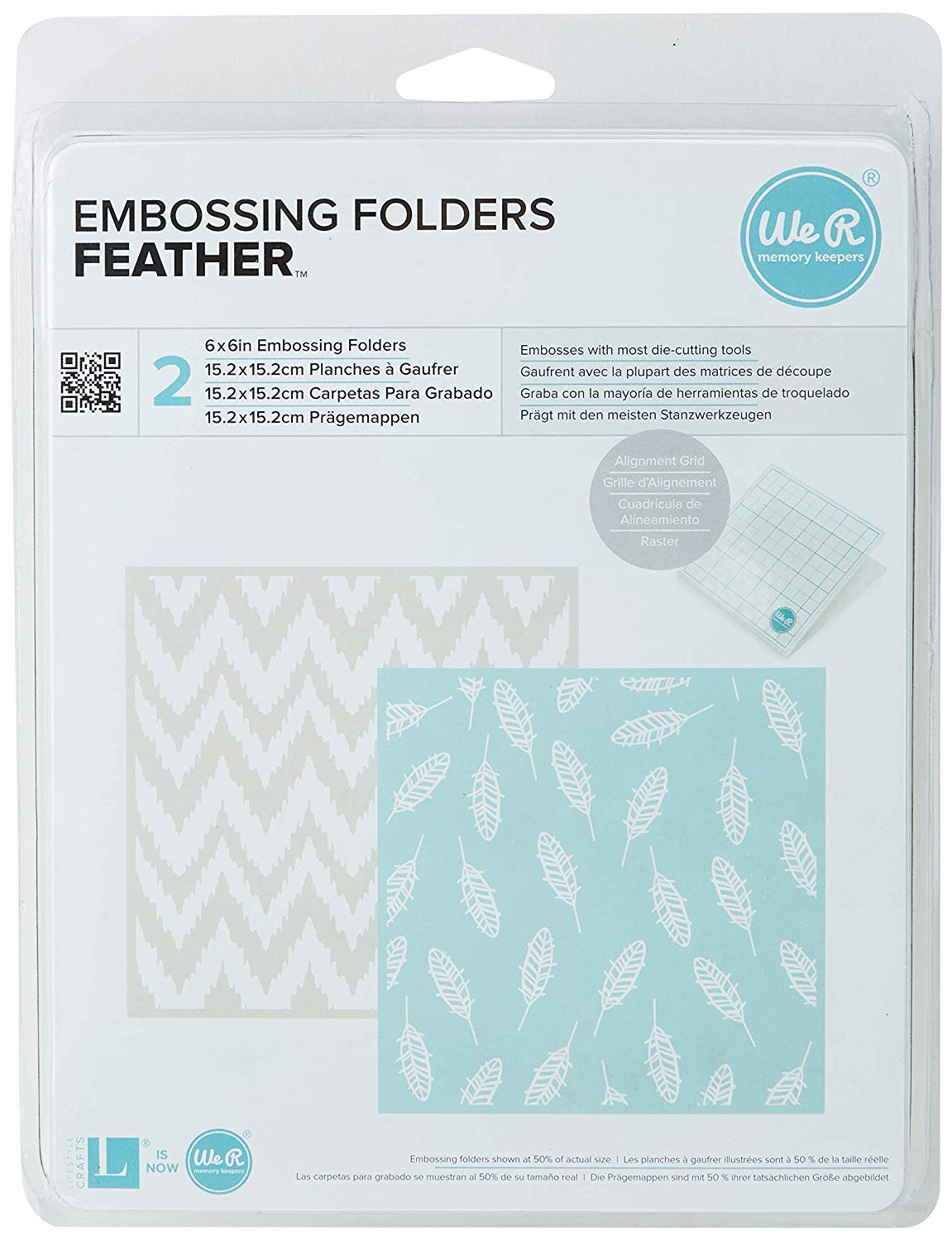 We R Memory Keepers Feather Embossing Folder, – BigaMart