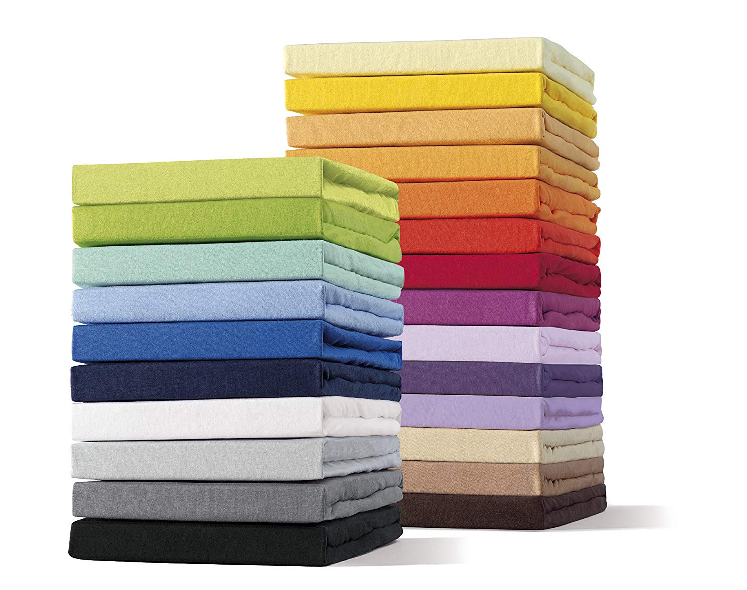 schlafgut 004–175 Terry Stretch Fitted Bed Sheet 150 x 200 CM, Cherry ...