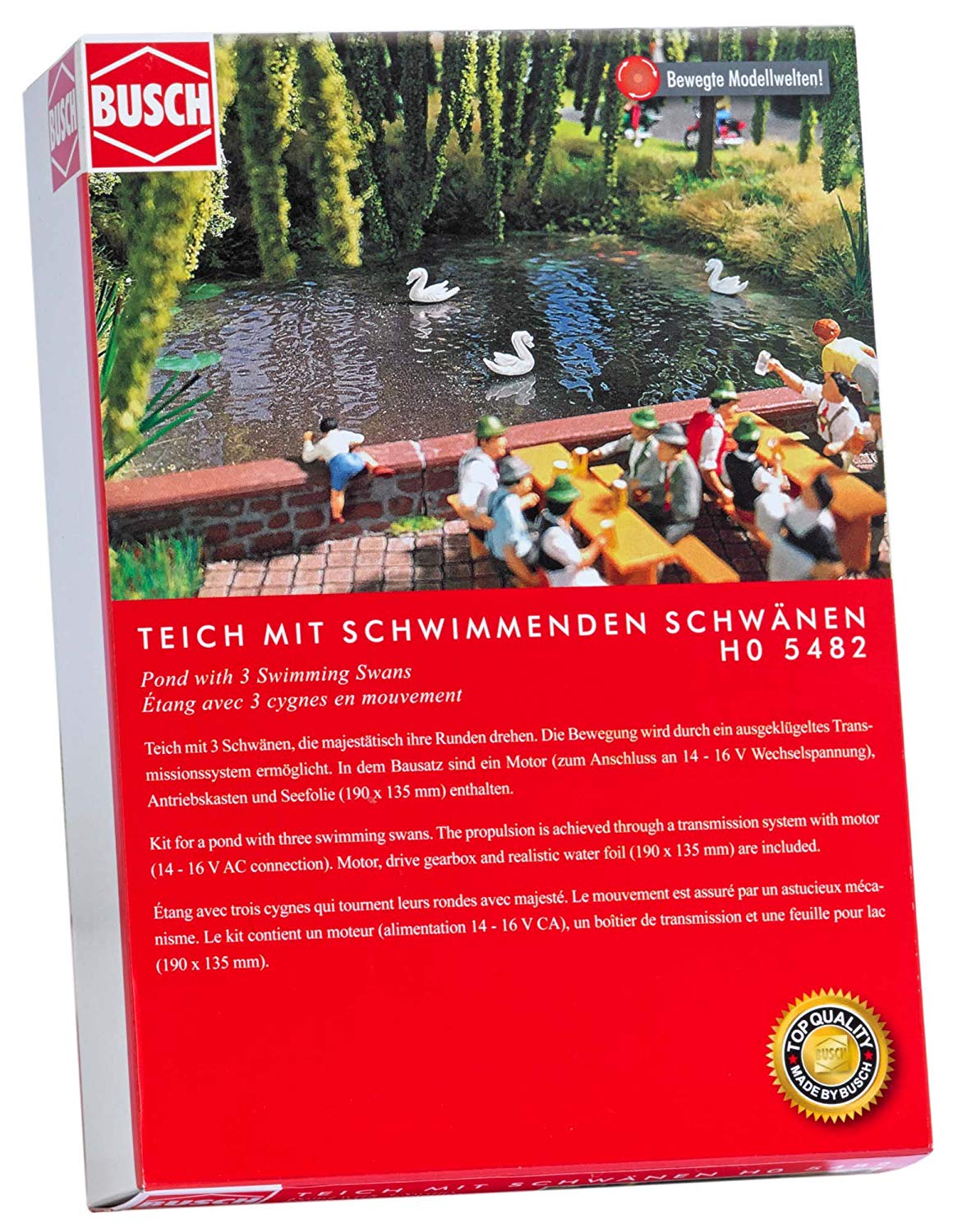 Busch 5482 Pond with 3 Swimming Swans HO Scenery Scale Model – BigaMart