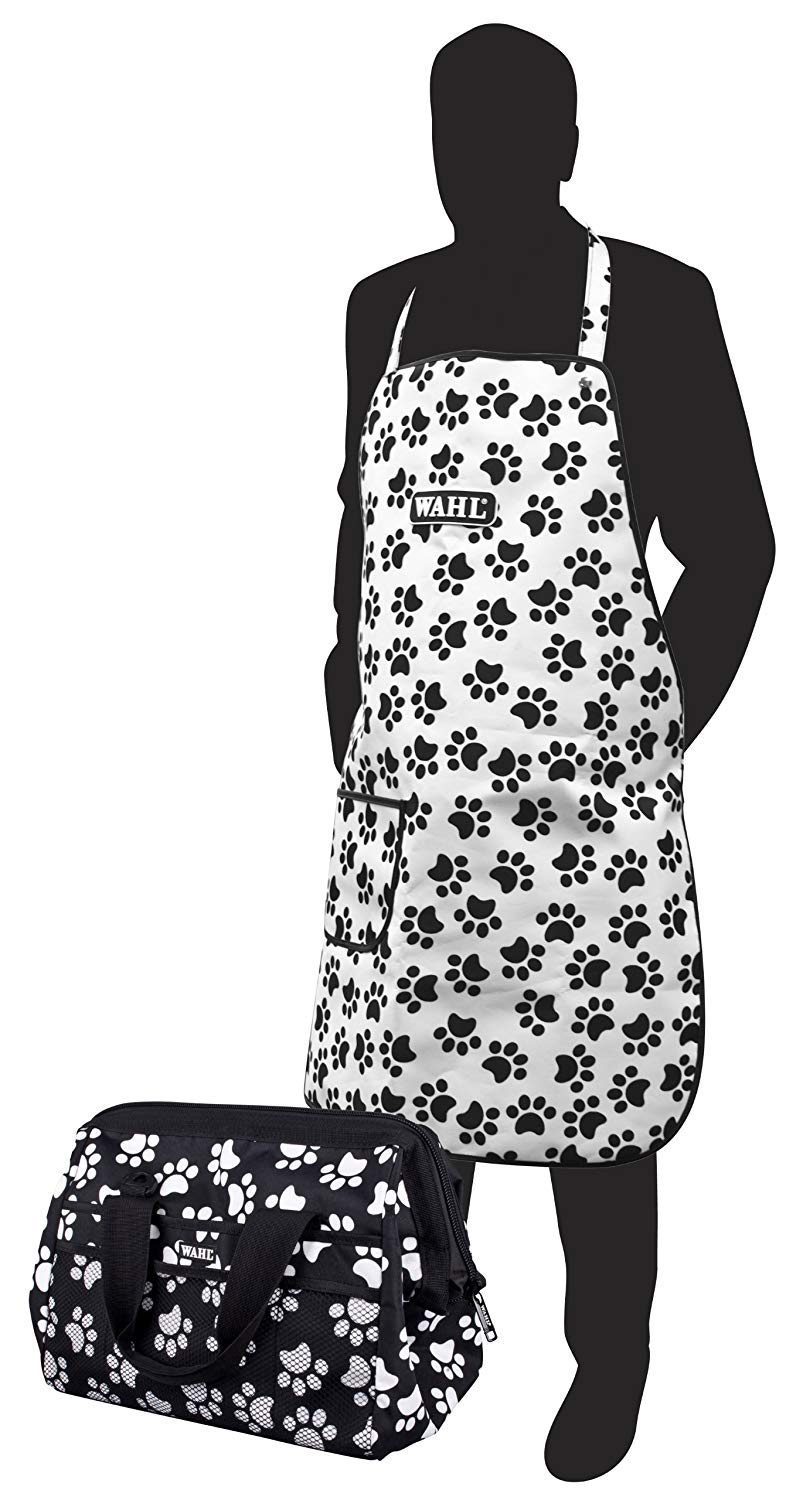 Wahl Dog Grooming Kit Bag and Apron Set, Waterproof Grooming Set ...