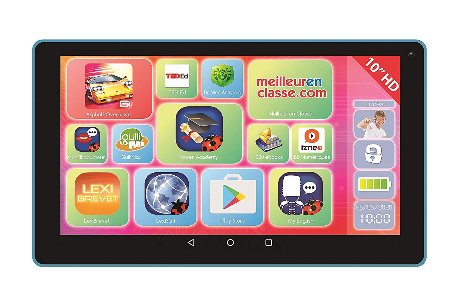 LEXIBOOK LexiTab 10″ – Kids Touch Tablet, Educational and Playful ...