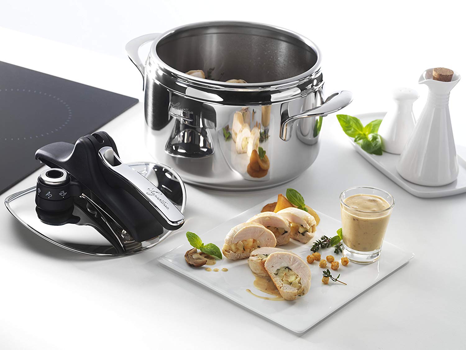 Lagostina Domina Vitamin Pressure Cooker, silver, 7 L – BigaMart