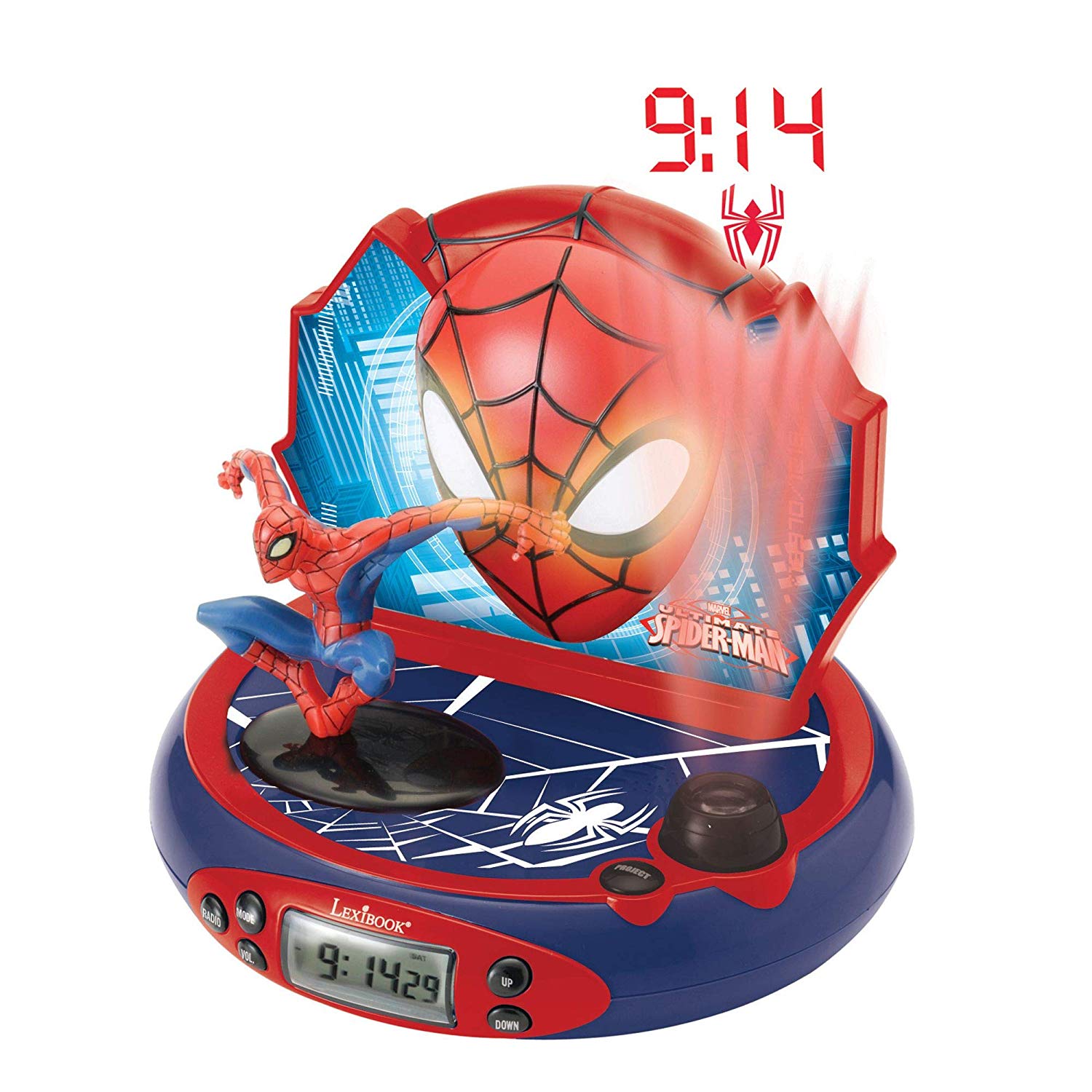 Marvel Lexibook Spiderman Clock Radio – BigaMart
