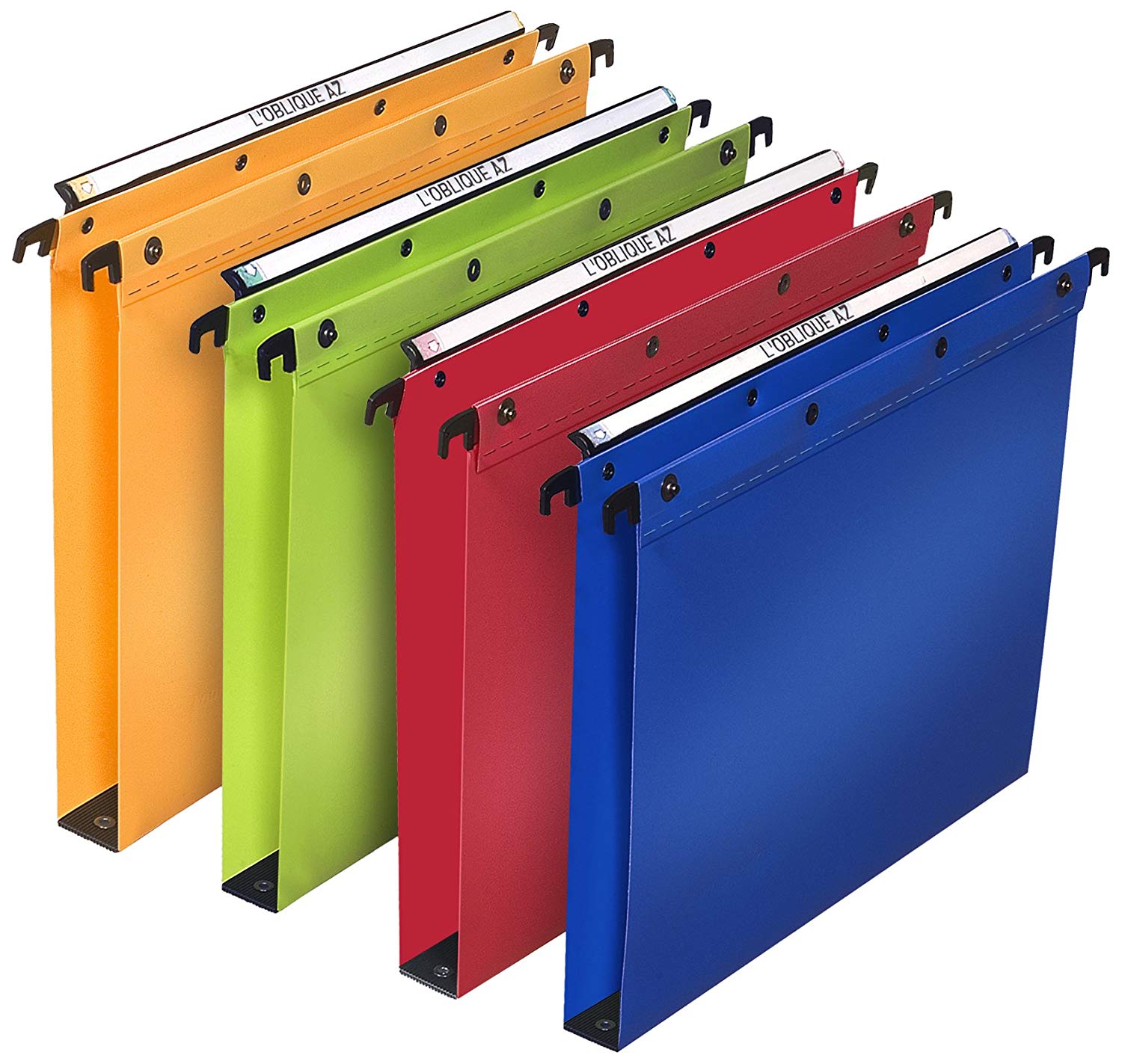 L’Oblique AZ Suspension Files Assorted Colours- Pack of 10 – BigaMart