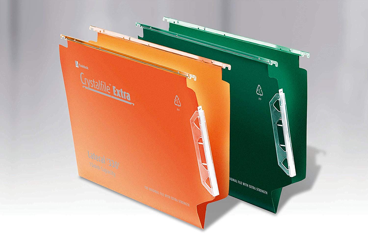 Rexel 330 Lateral Hanging Files with Tabs and Inserts, 15 mm V-base ...