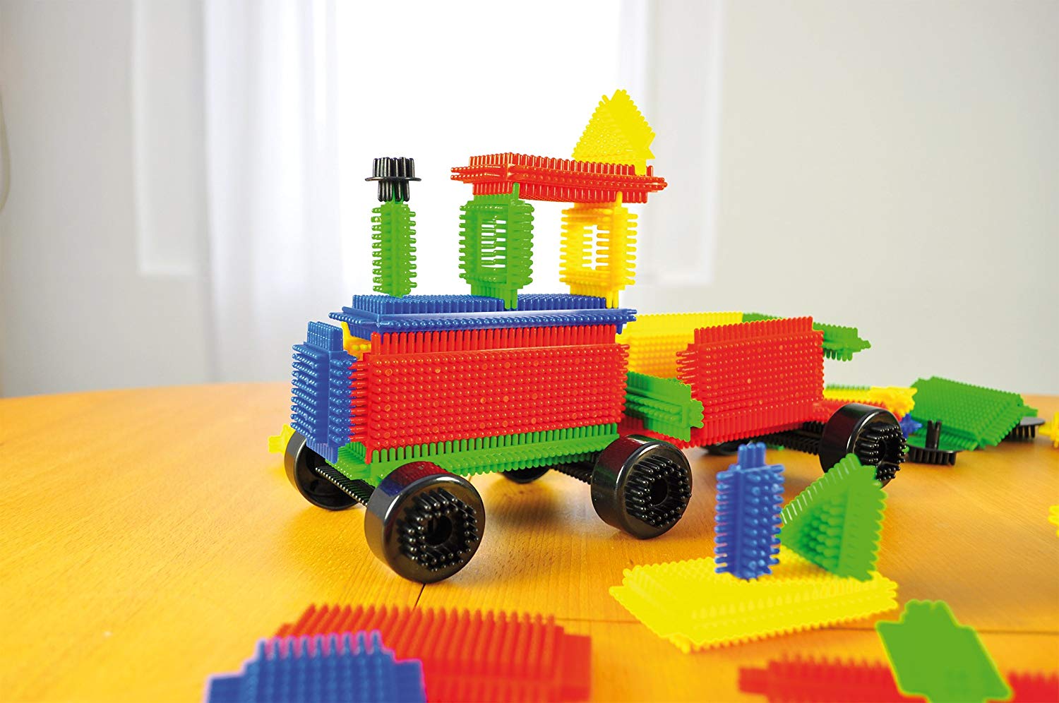 EDUPLAY 120237 Studded Building Blocks Set of 108” Building & Magnetic ...