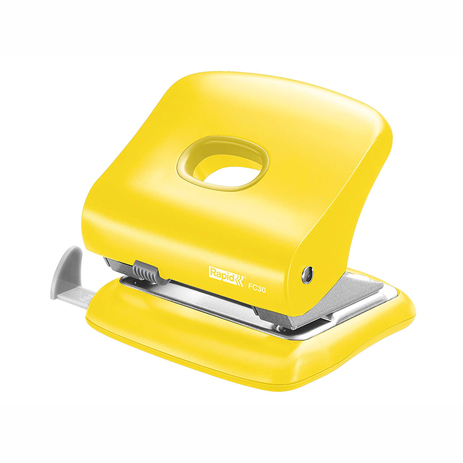 Rapid Hole Punch, 30 sheets, Yellow, Guide Bar with Format Markings ...