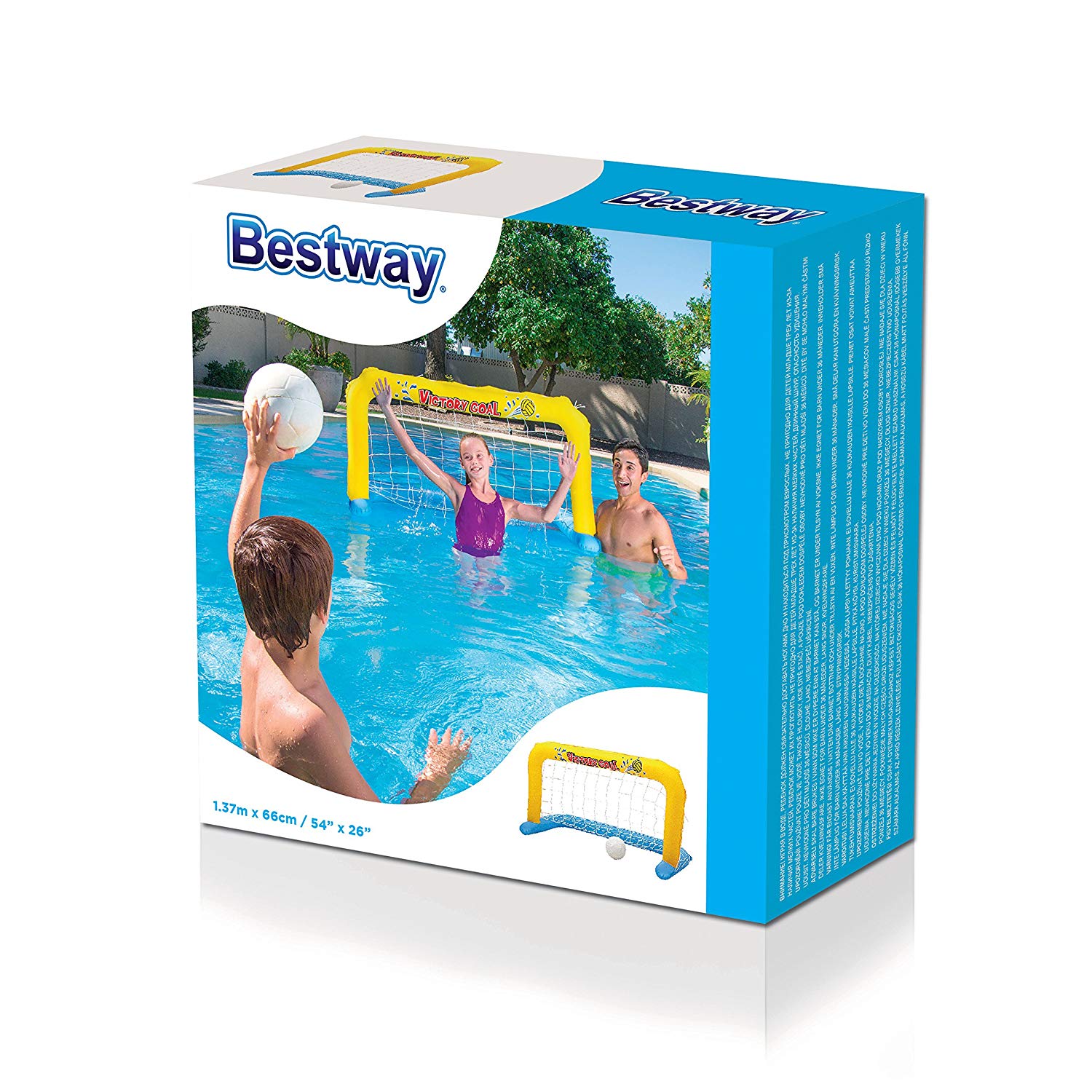 Bestway Waterpolo Frame Inflatable Game – Yellow – BigaMart
