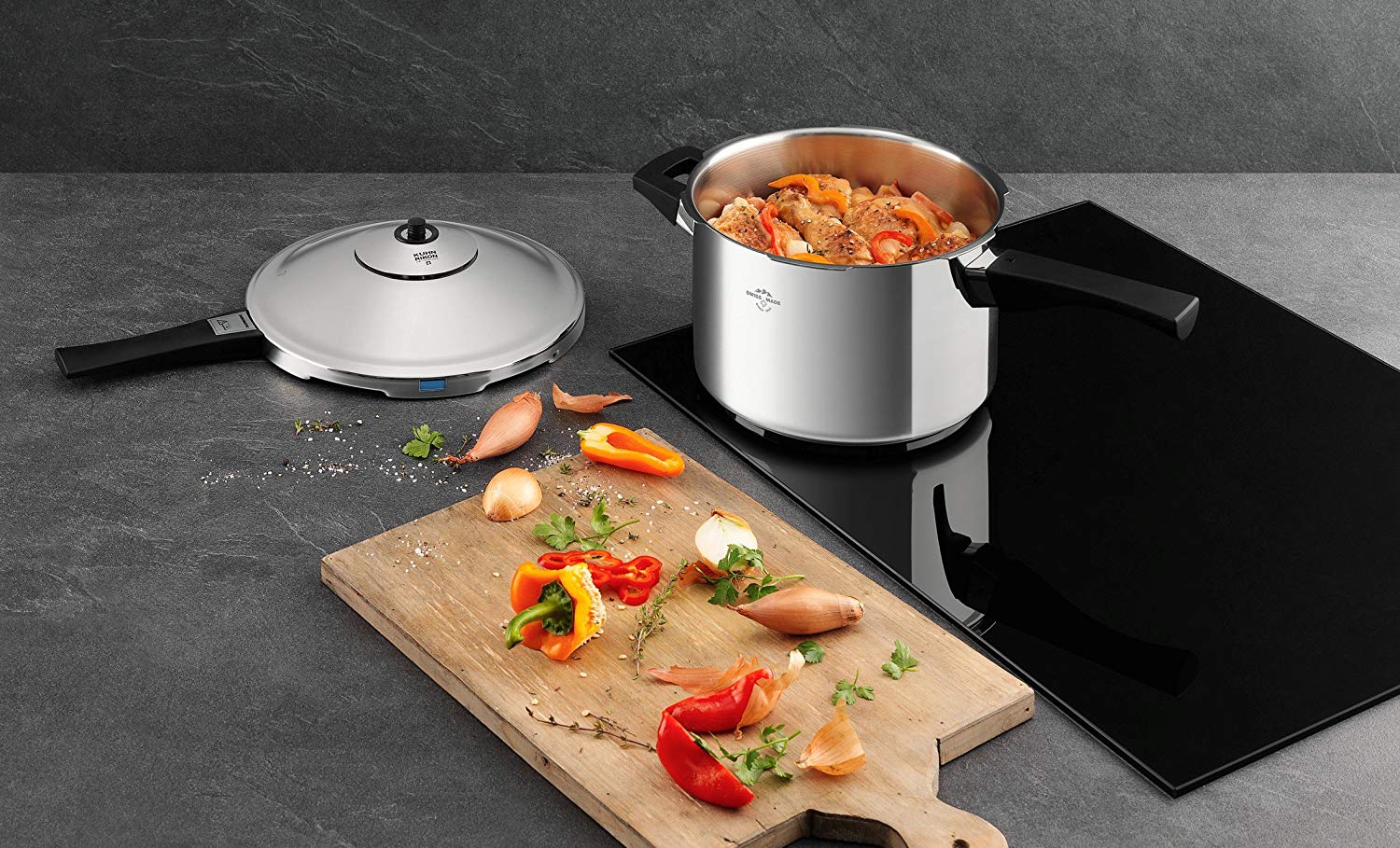 Kuhn Rikon Duromatic Inox Stainless Steel Pressure Cooker with Long ...