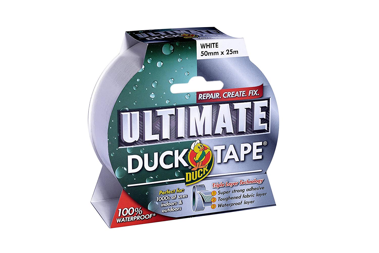 Duck Tape Ultimate Cloth Tape White 50mm x 25m. The ultimate high ...