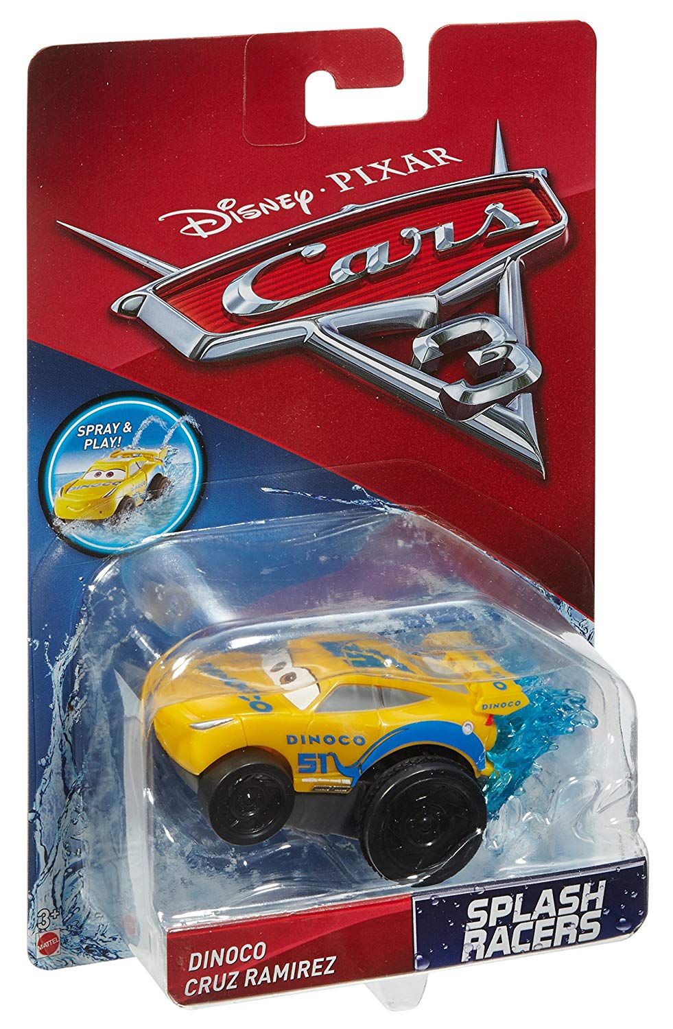 Disney Pixar Cars 3 Splash Racers Dinoco Cruz Ramirez Vehicle, Toy Car ...