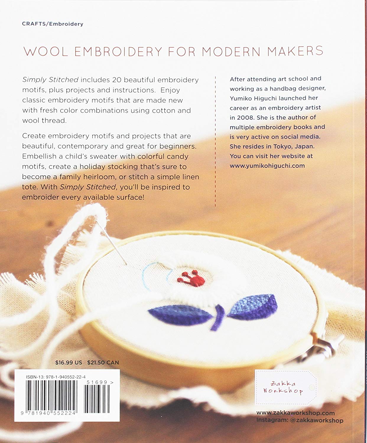 Simply Stitched: Beautiful Embroidery Motifs and Projects with Wool and ...