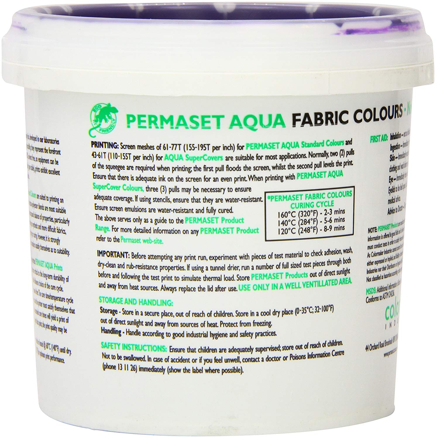 Permaset Aqua 1 Litre Fabric Printing Ink – Purple – BigaMart