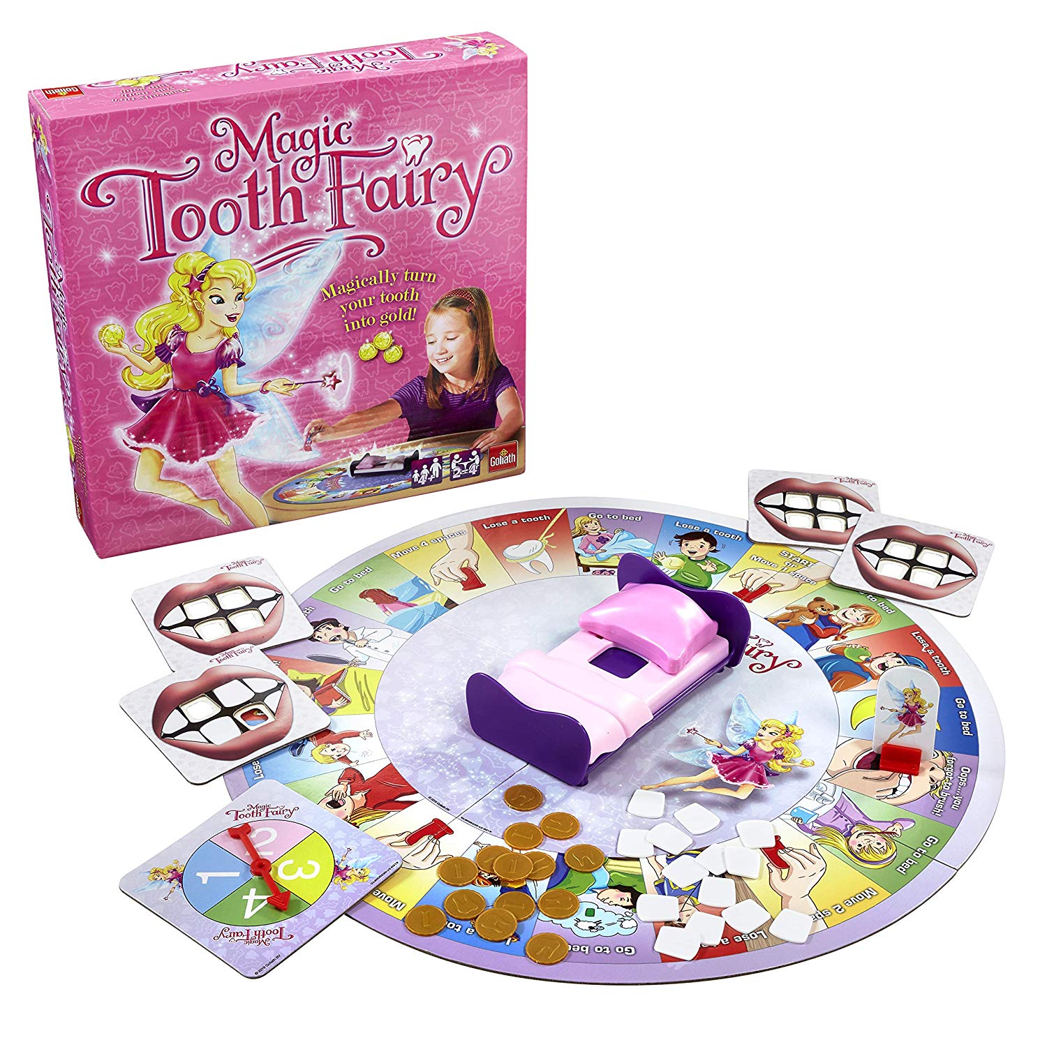 Goliath Games The Magic Tooth Fairy Fun Board Game for Young Children ...