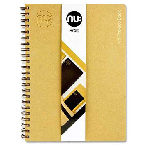 Nu Notebooks – Kraft Range – Manilla Wire Bound A4 Project Book ...