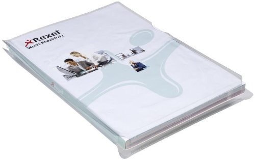 Rexel Nyrex Premium A4 Expanding Document Folder, Clear Embossed, Heavy ...