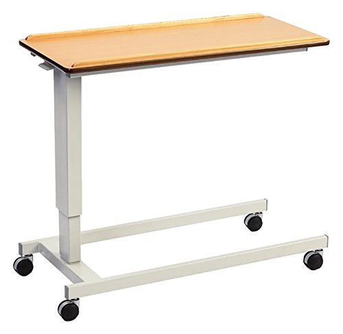NRS Healthcare EasyLift Overbed / Over Chair Table Beech N43553 ...