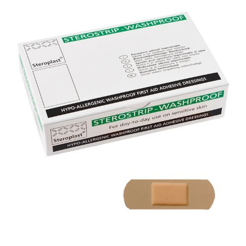 Sterostrip Hypo-allergenic Washproof Plasters, 6 x 2 cm, Pack of 100 ...