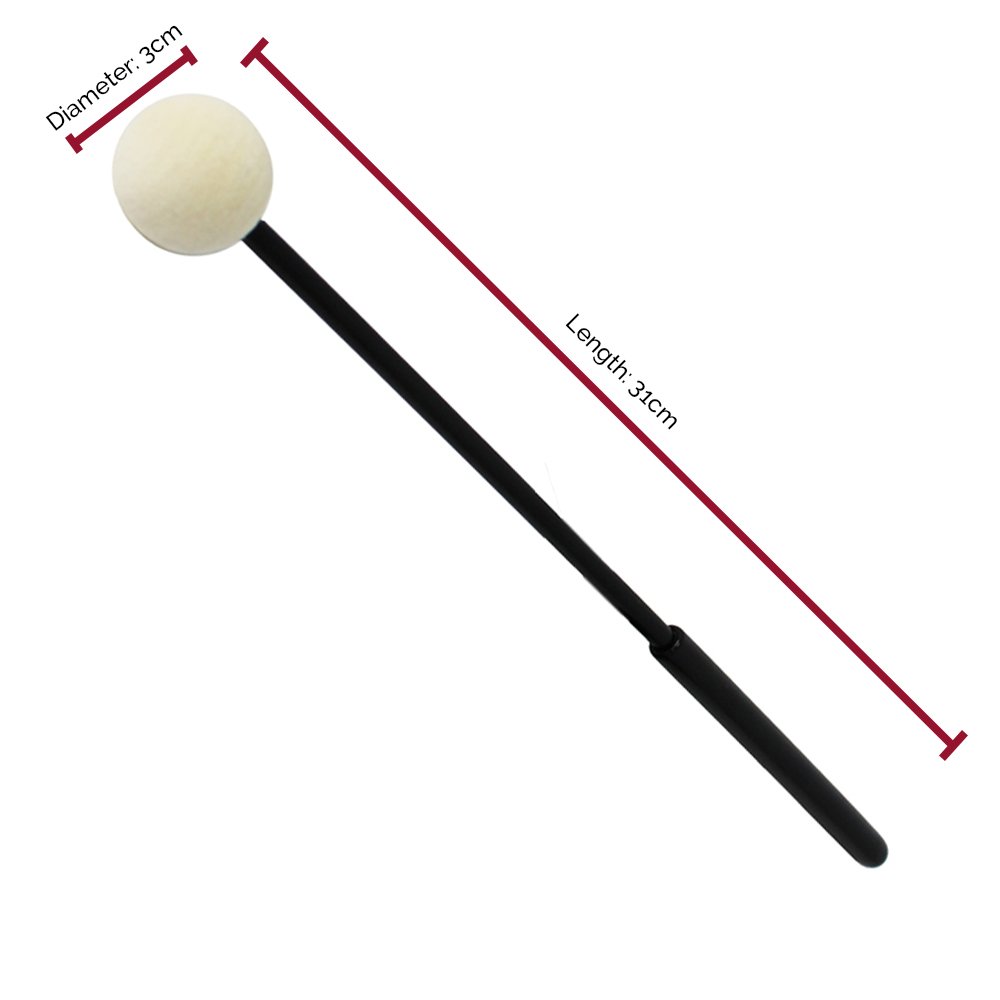 A-Star Felt Head Beaters with Secure Plastic Handle for Chime Bar ...