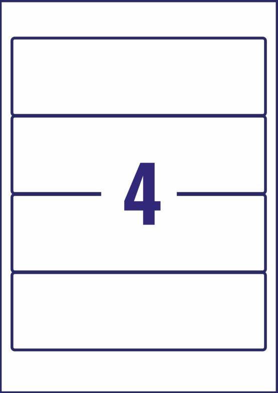 Avery L7171-100 Self-Adhesive Lever Arch File Labels, 4 Labels Per A4 ...
