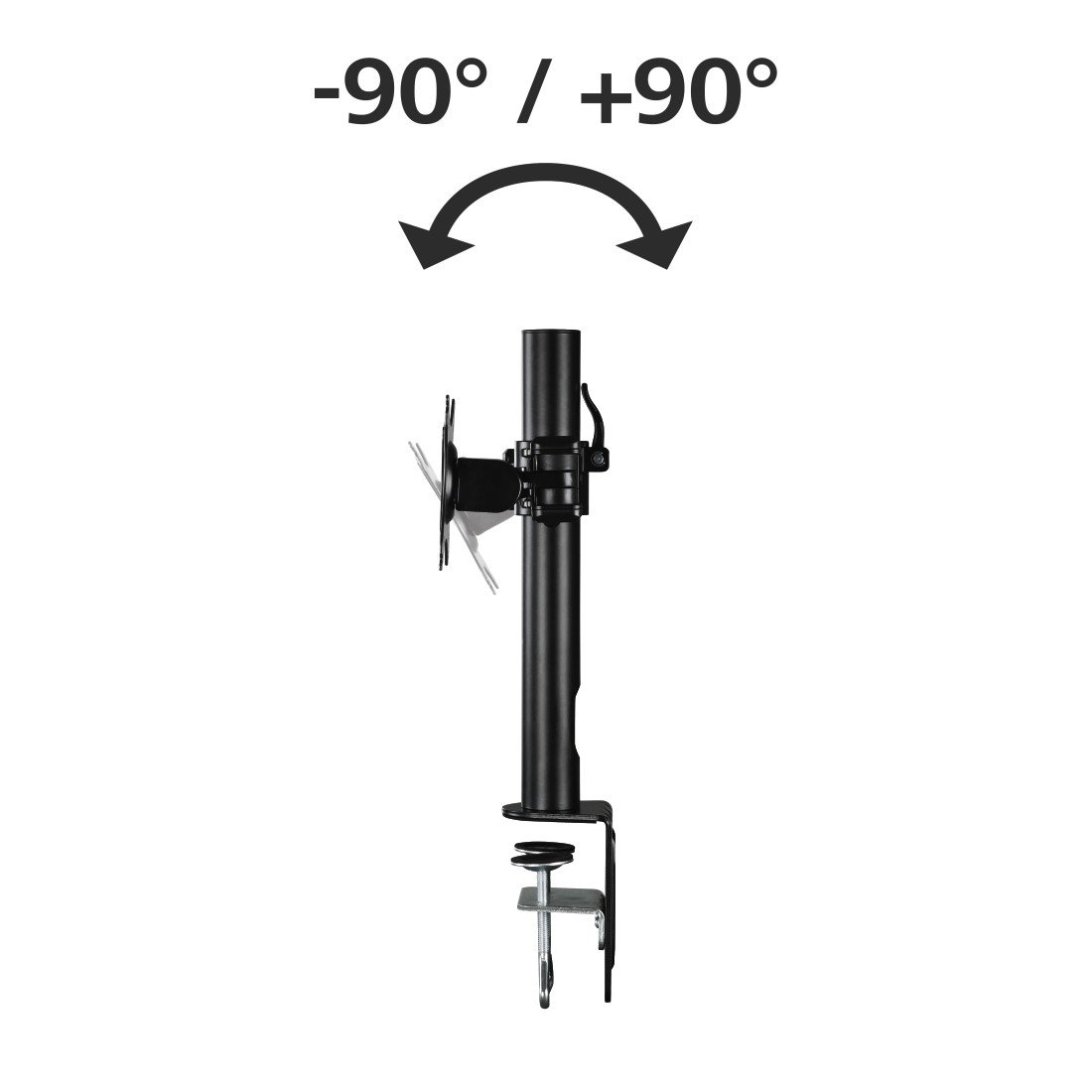 Hama 26-Inch FULLMOTION Monitor Arm for 2 Screens – Black – BigaMart