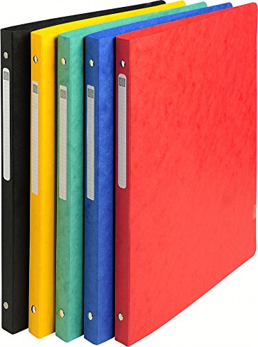 Exacompta 51250E (Manila Cardboard 400 g Ring Binder A4 4 Rings Spine ...