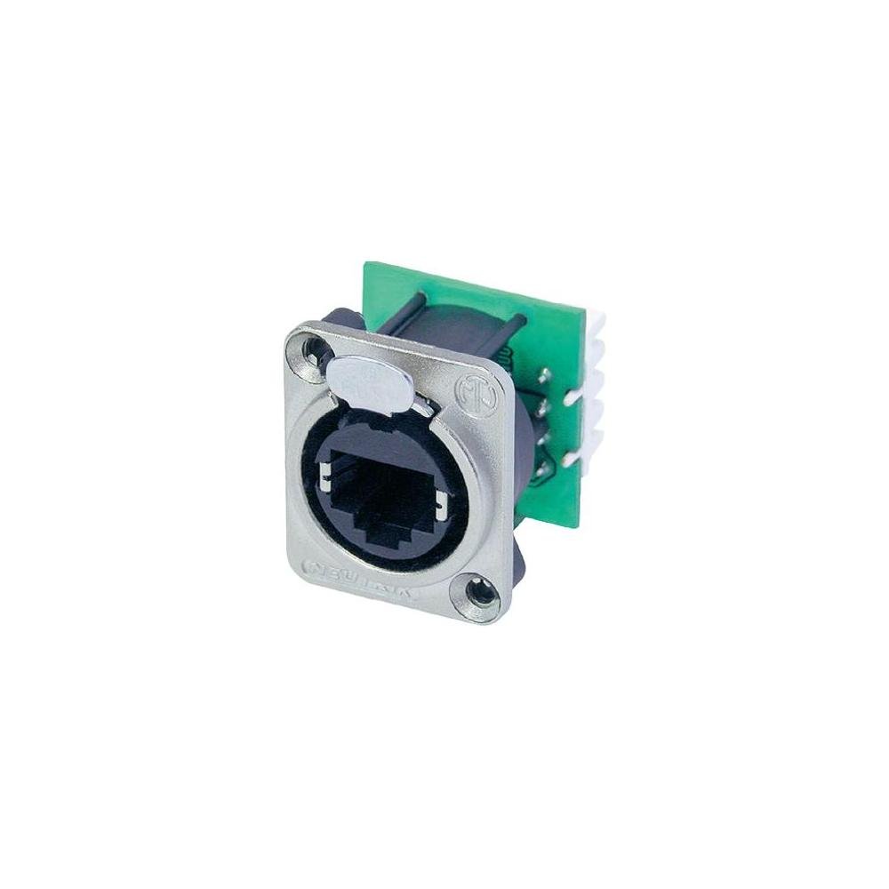Neutrik Ne8fdv Yk Ethercon Rj45 Chassis Socket Silver Black Bigamart