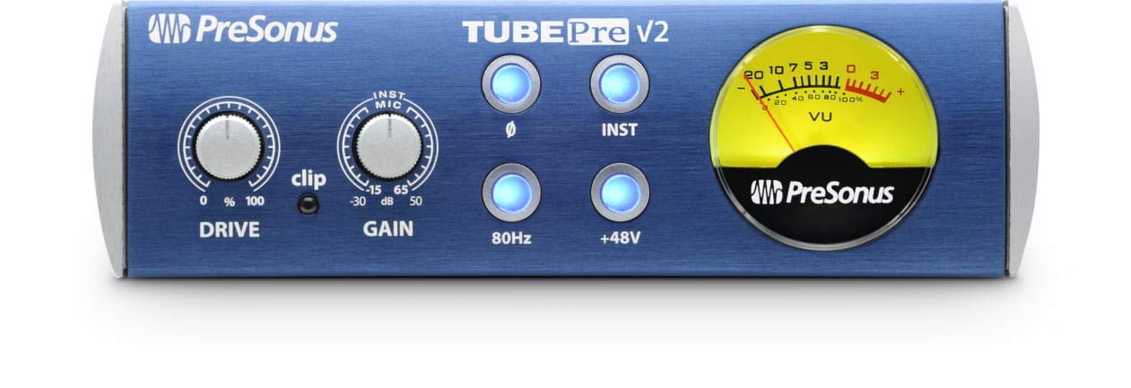 PreSonus TubePre V2 Tube Preamplifier/DI Box, Blue – BigaMart