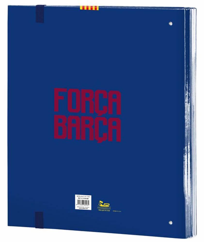 F C Barcelona 17 18 Official Ring Binder 4 Rings With A4 Sheets