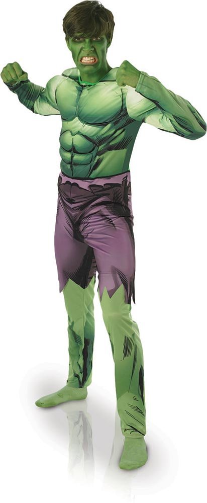 Rubie’s Official Marvel Hulk Deluxe, Adult Costume – Standard Size ...