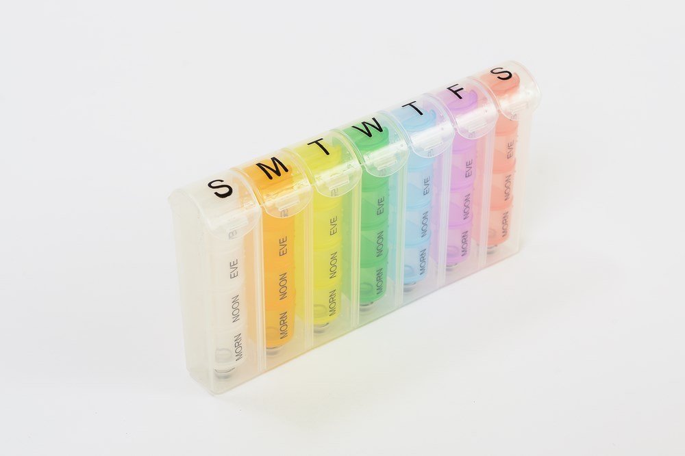 NRS Pop Up Pill Organiser – 7 Daily Boxes – BigaMart
