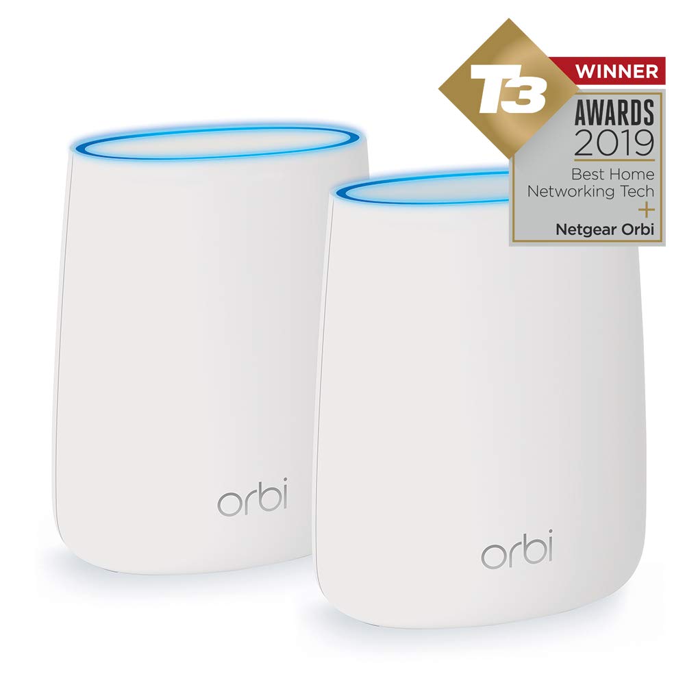 NETGEAR Orbi Tri-band Whole Home Mesh Wi-Fi System with 2.2Gbps Speed ...