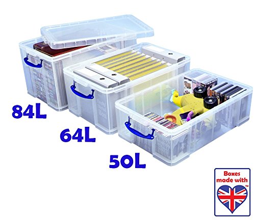 Really Useful Box 64 Litre Plastic Storage Box Clear – BigaMart