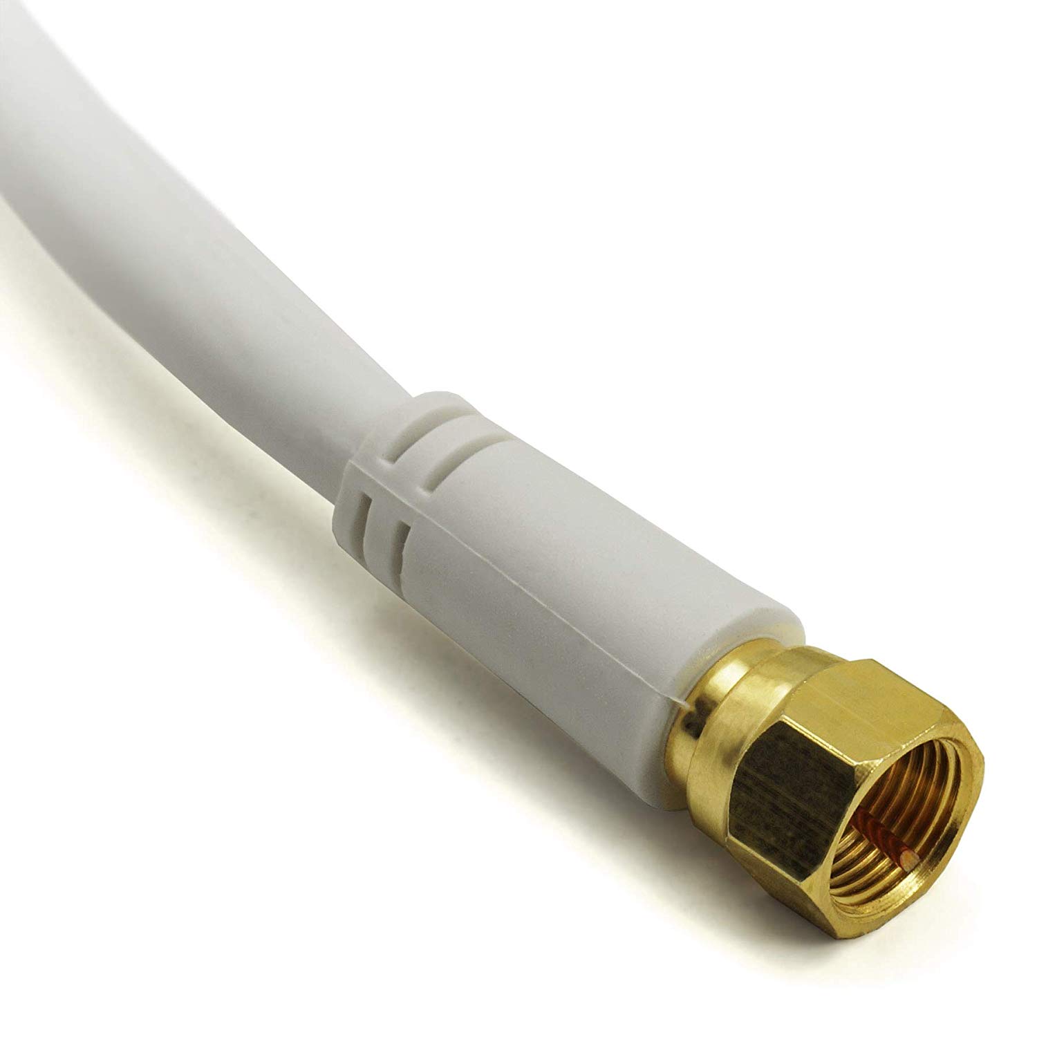 SKT 3 m Gold Plated F-connector F-Plug Triple-Shielded Coaxial Cable ...