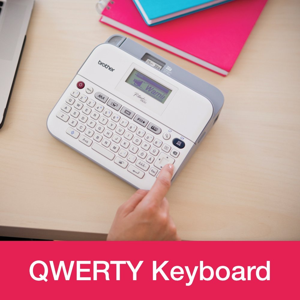 Brother PT-D400 Label Maker, P-Touch Label Printer, Desktop, QWERTY ...