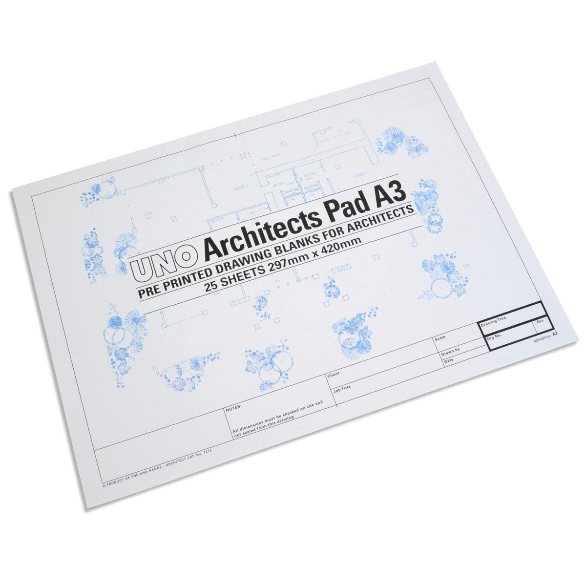 UNO 90 GSM A3 25 Sheets Architects Pad – BigaMart