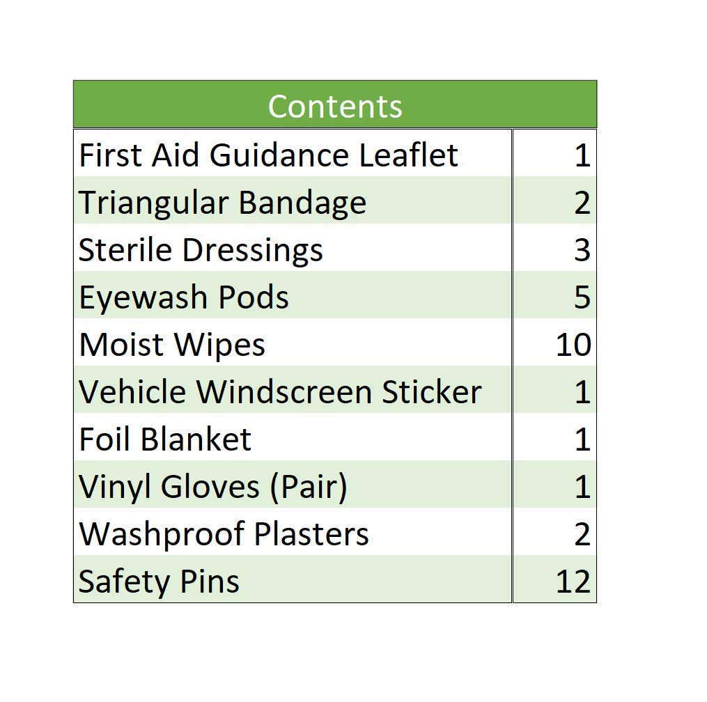 Safety First Aid Van and Truck Kit – BigaMart