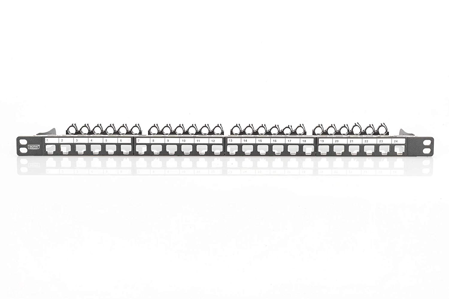 Digitus Modular patch panel black Black 24-Port – BigaMart