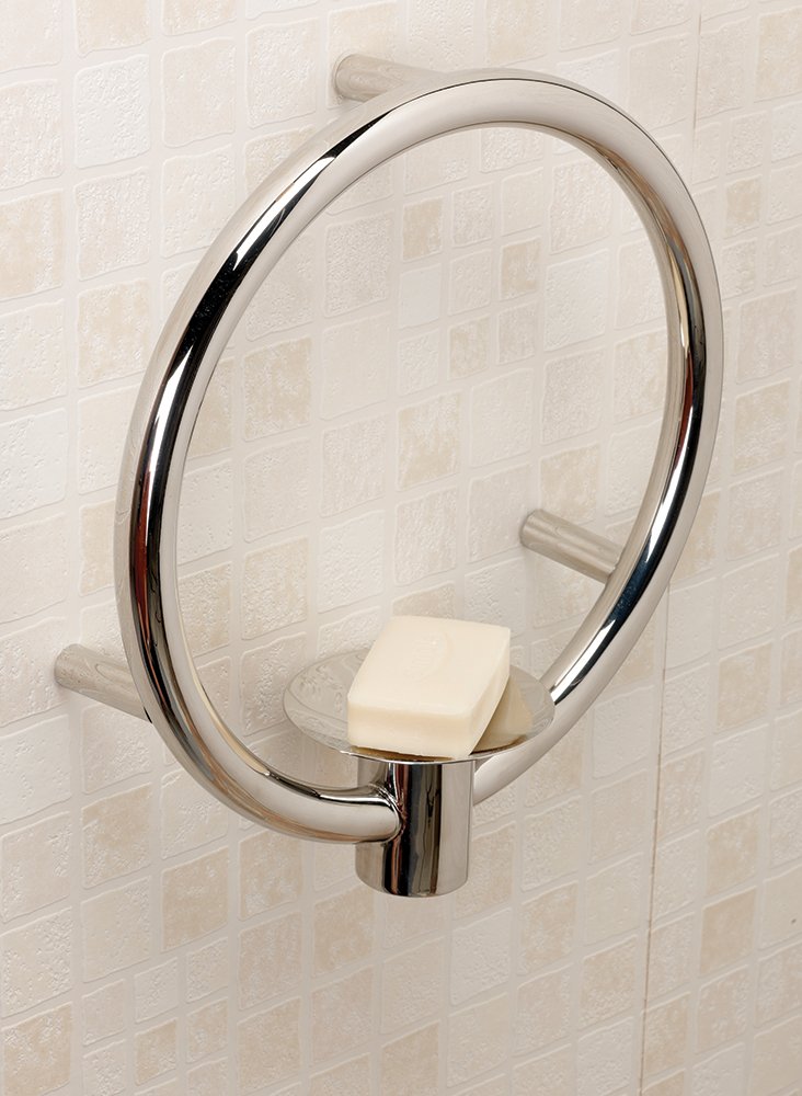 NRS Healthcare Spa Soap Dish with Integrated Grab Rail – BigaMart