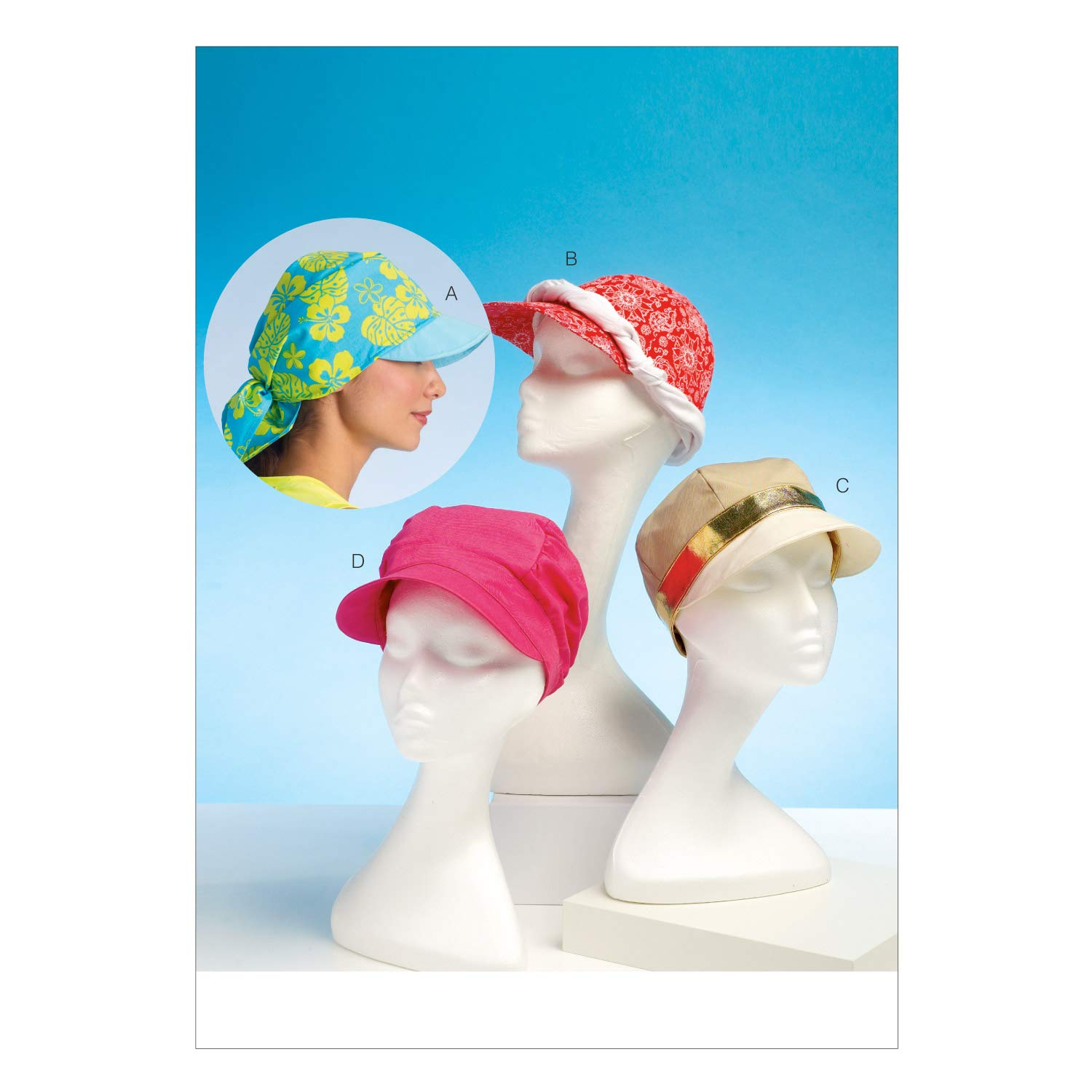Kwik Sew Patterns K4107 OS,Hats,Sizes S-M-L, One Envelope – BigaMart