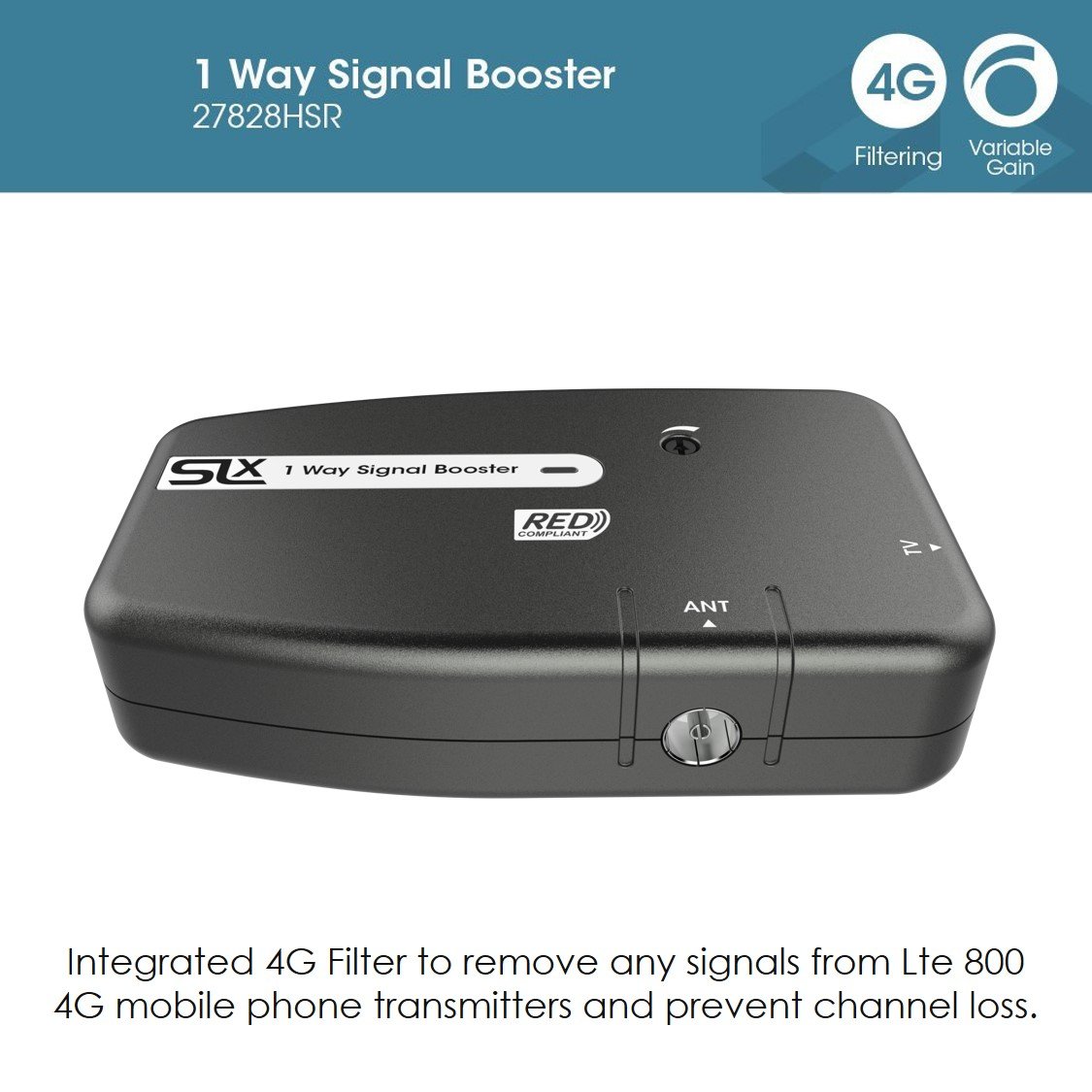 Signal Booster, SLx TV Single Output Amplifier 27828HSR With Integrated ...